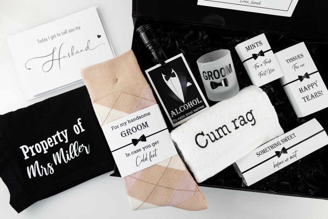 Wedding Keepsake Groom Gift Box, Gift From Bride to Groom on Wedding ...