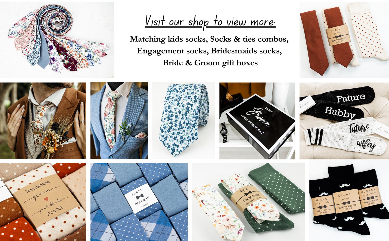 Rust Wedding Tie, Burnt Orange and Sage Floral Tie, Terracotta Floral ...