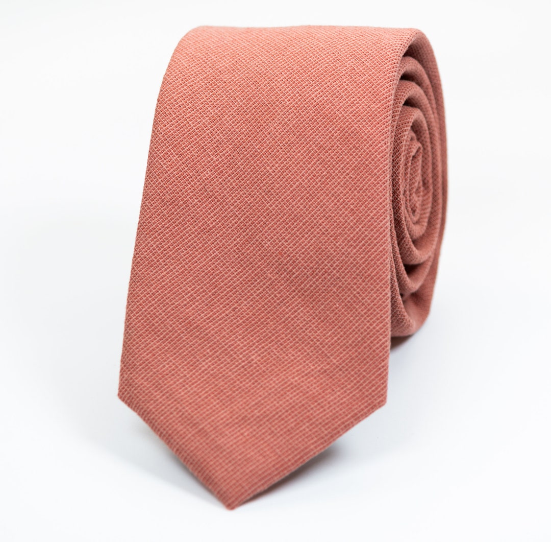 Azazie Cedar Rose Tie, Copper Color Wedding Tie, Groom Wedding Tie ...