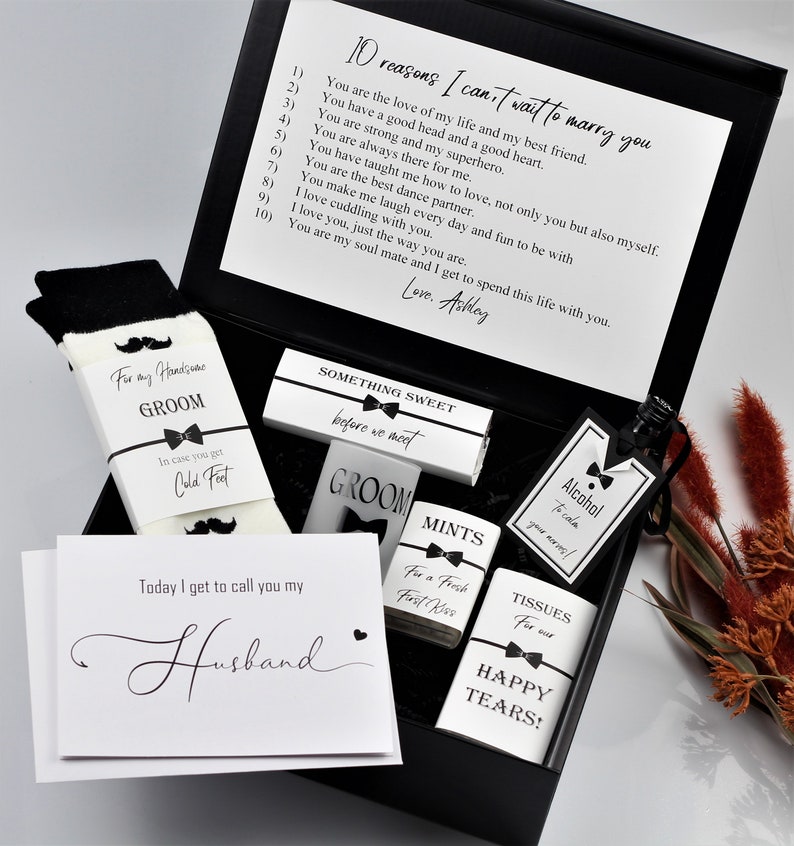 Wedding Day Box for Groom Groom Gift Box Groom Gift From | Etsy