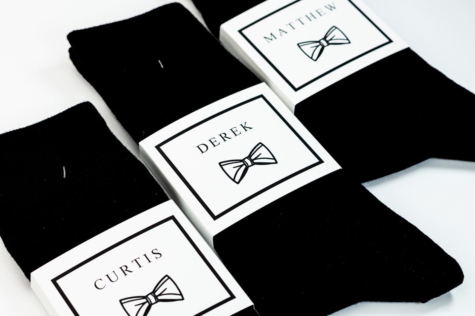 Custom Socks Labels, Personalized Labels for Socks and Ties, Groomsmen ...