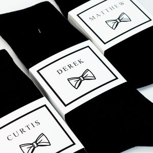 Custom Socks Labels, Personalized Labels for Socks and Ties, Groomsmen ...