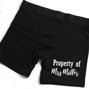 Wedding Boxer Briefs and Socks, Groom Underwear, Personalized Groom ...