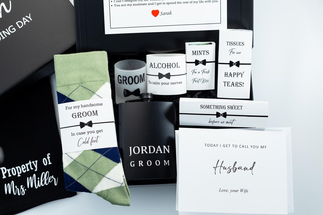 Wedding Day Box for Groom, Groom Gift Box, Groom Gift From Bride ...