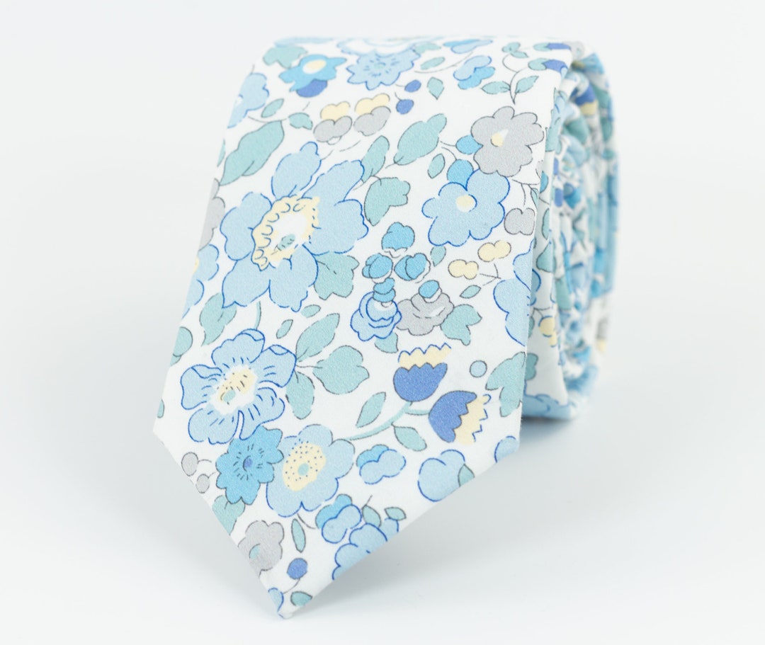 White Blue Wedding Tie, Sky Blue Wedding Tie, Shades of Blue Tie, Sky ...
