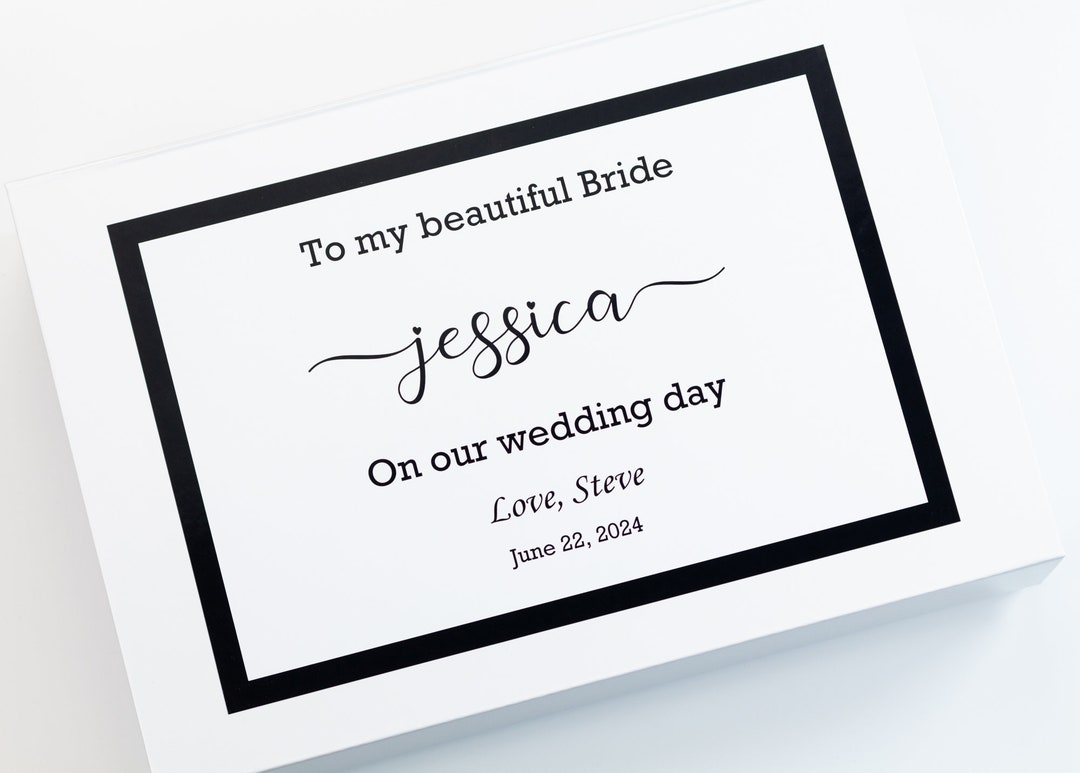 Personalized Wedding Day Box for Bride, Bride Gift Box, Bride Gift From ...