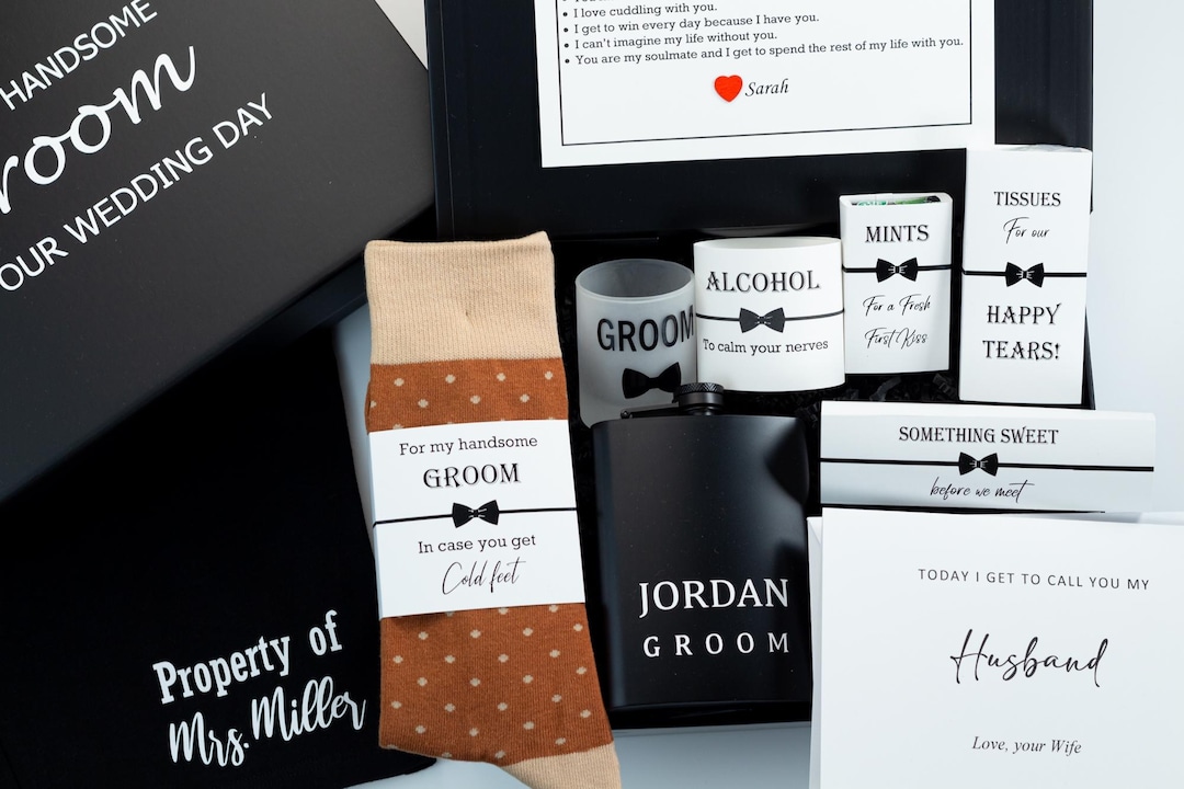 Wedding Day Box for Groom, Groom Gift Box, Groom Gift From Bride ...