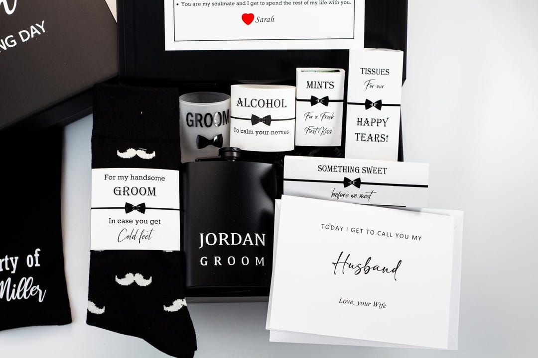 Wedding Day Box for Groom, Groom Gift Box, Groom Gift From Bride ...