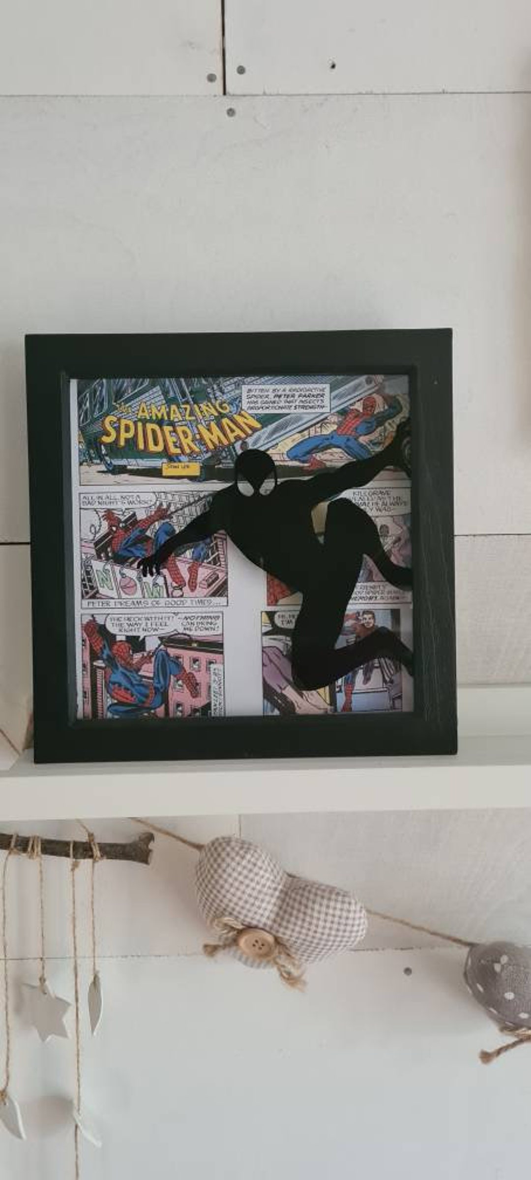 Spider Man Themed Box Frame - Etsy
