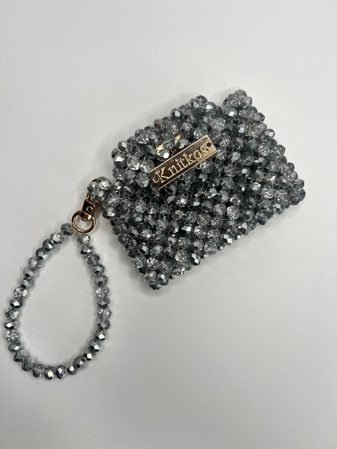 Black Women Bead Wallet ,kawai Clutch, Bead Cardholder, Women Gift ...