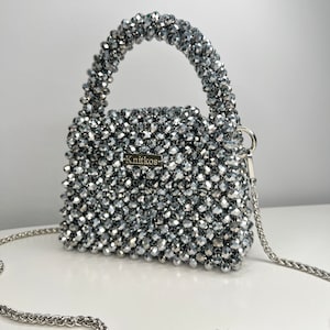 Crystal Bead Bag, Bead LUXURY Bag, Women Bead Bag, Bead Bag, Bag Bead ...