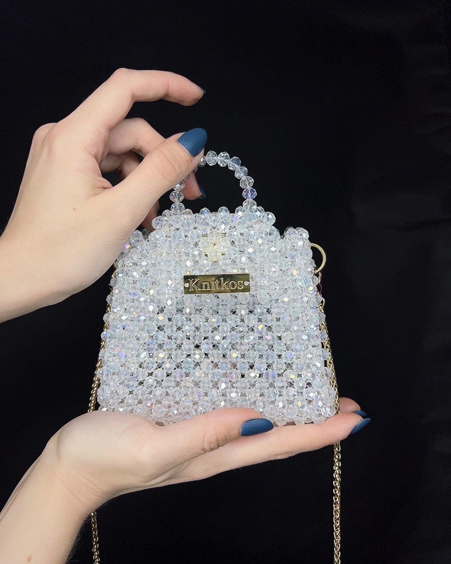 Crystal Bead Bag: Handmade Luxury Shoulder Bag - Etsy