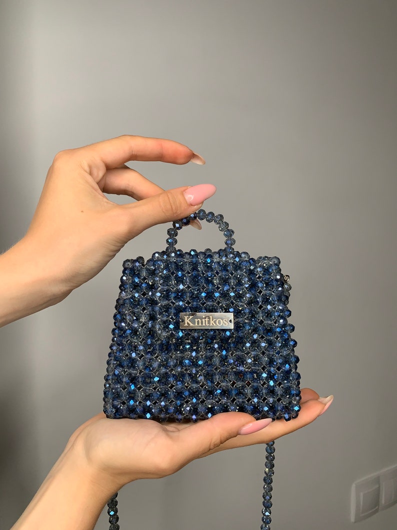Crystal Bead Bag: Handmade Luxury Shoulder Bag - Etsy