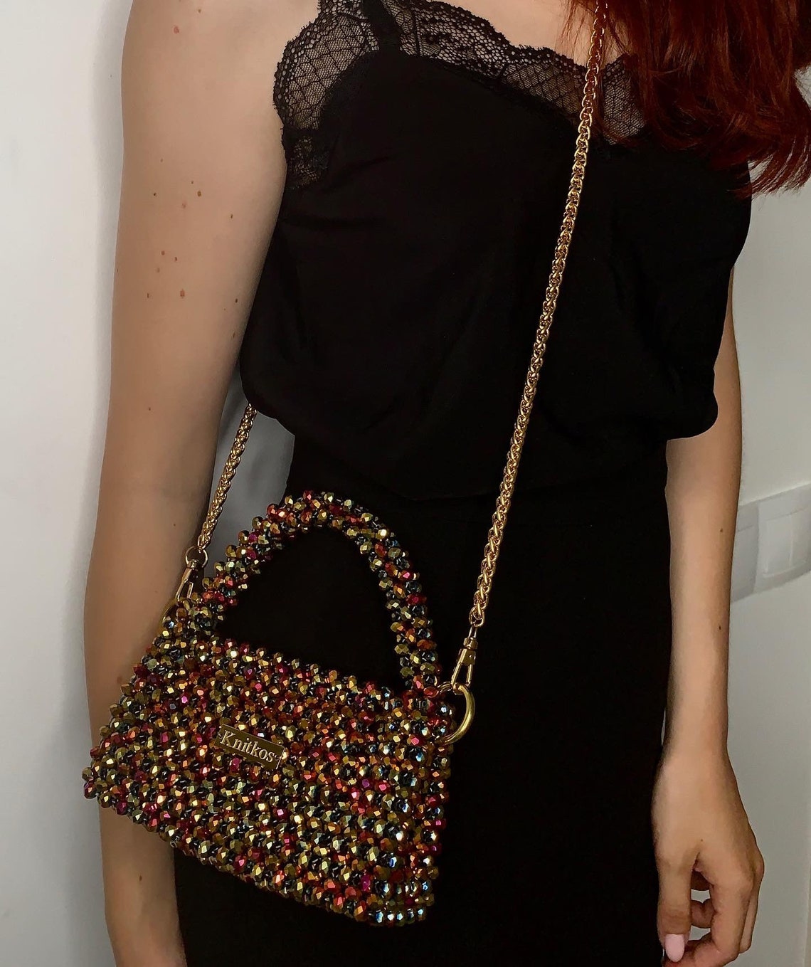 Crystal Bead Bag LUXURY Bead Bag Women Bead Bag Bead Bag - Etsy