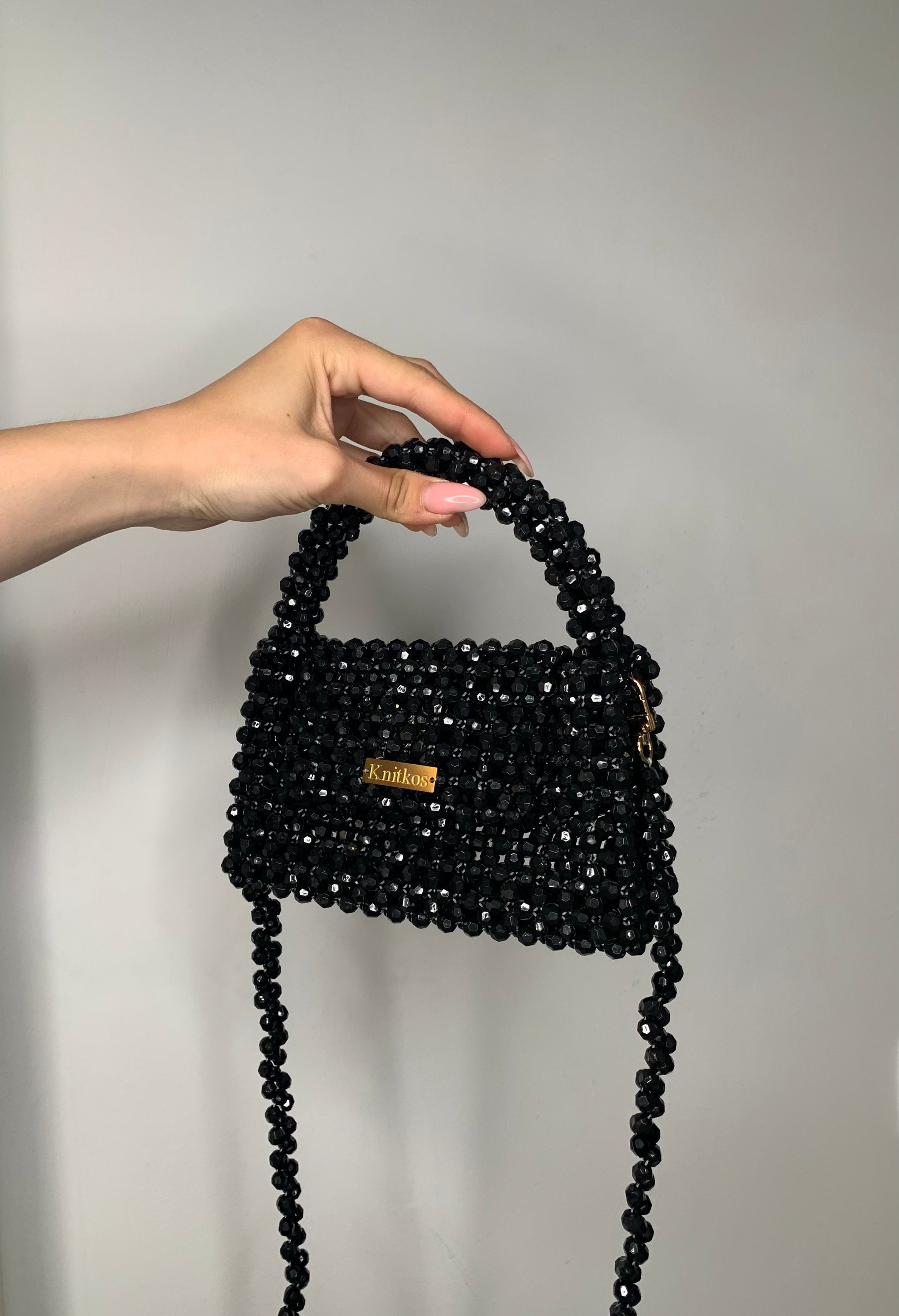 Crystal White Bead Bag Bead Shoulder Bag Women Bead Bag - Etsy