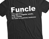 Funcle Definition T-shirt Uncle Graphic Tees Funny Uncle - Etsy