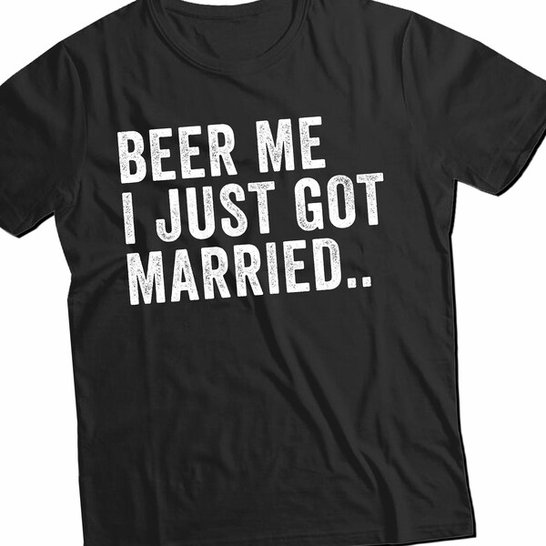 Just Got Married Funny Shirt Etsy