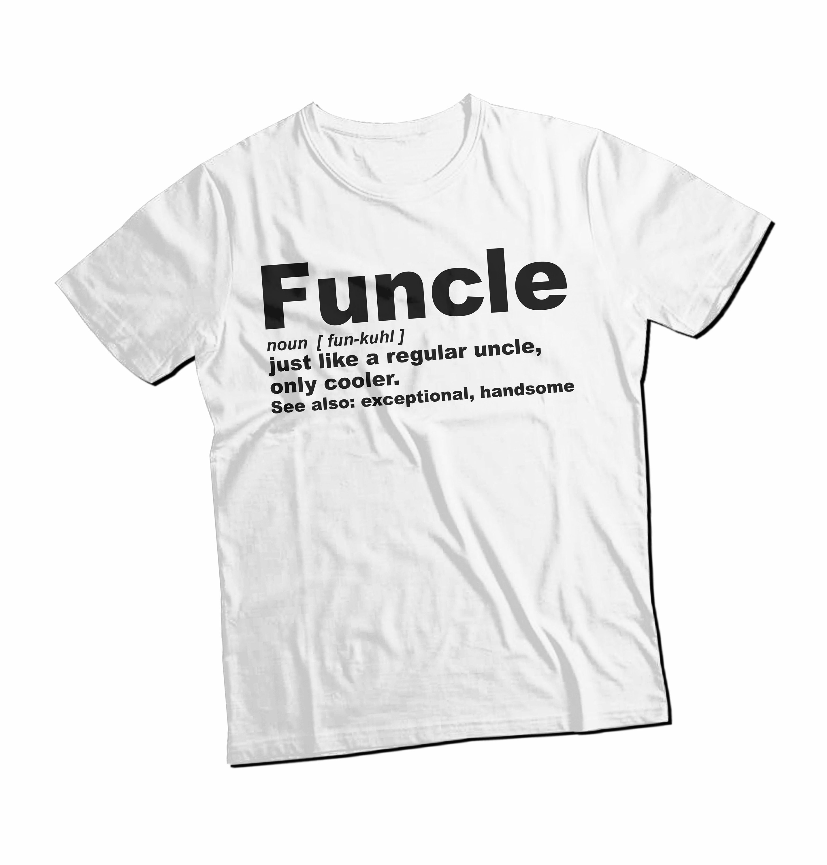 Funcle Definition T-shirt Uncle Graphic Tees Funny Uncle - Etsy