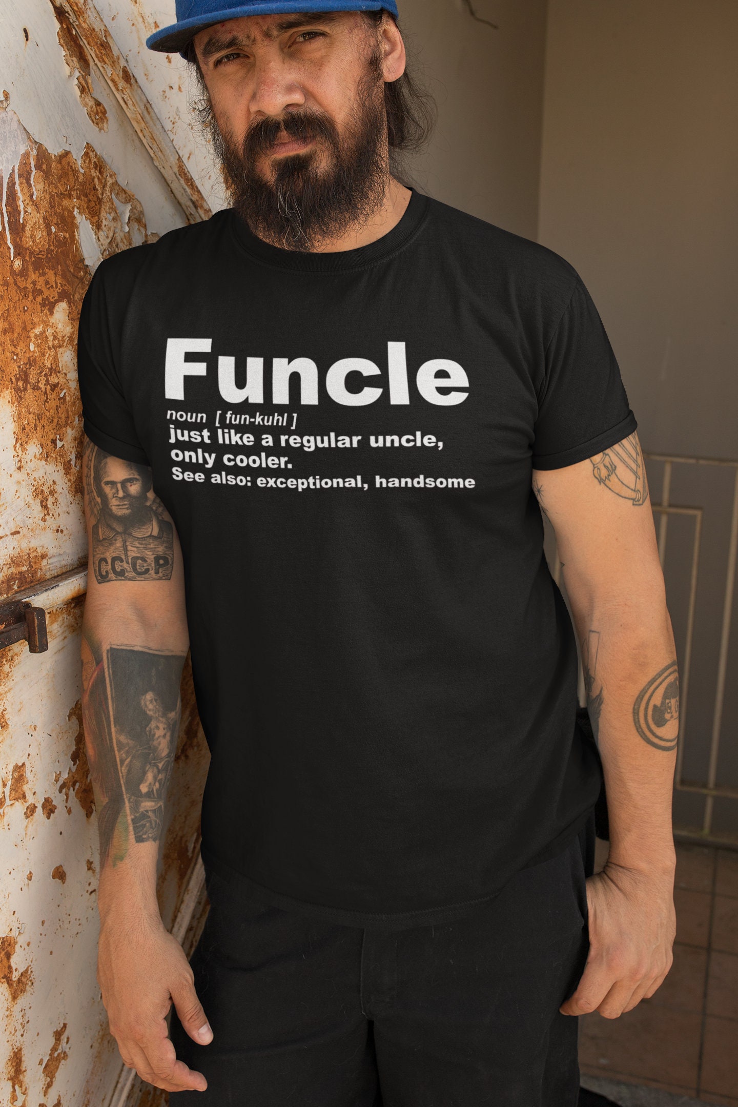 Funcle Definition T-shirt Uncle Graphic Tees Funny Uncle - Etsy