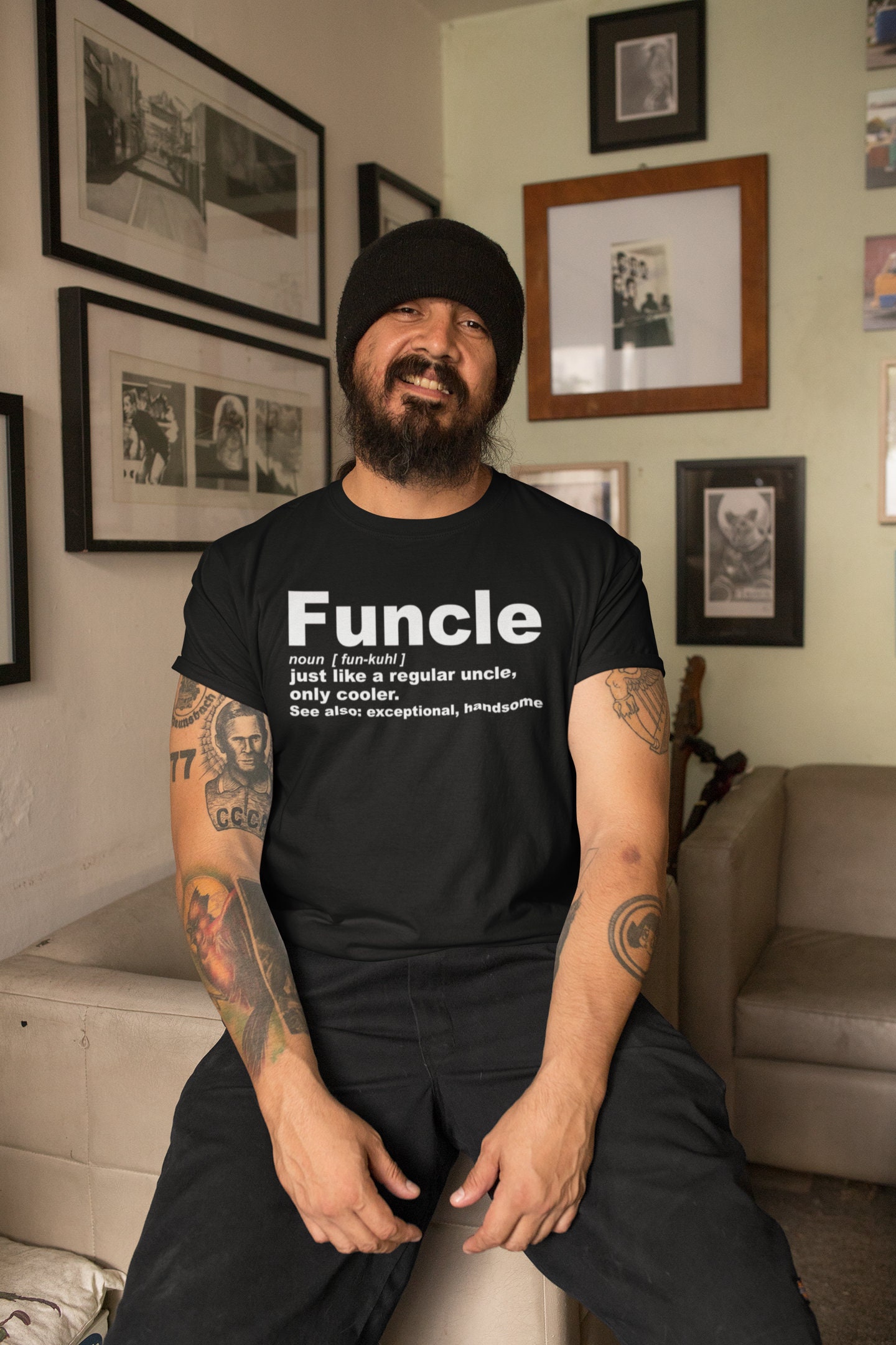 Funcle Definition T-shirt Uncle Graphic Tees Funny Uncle - Etsy