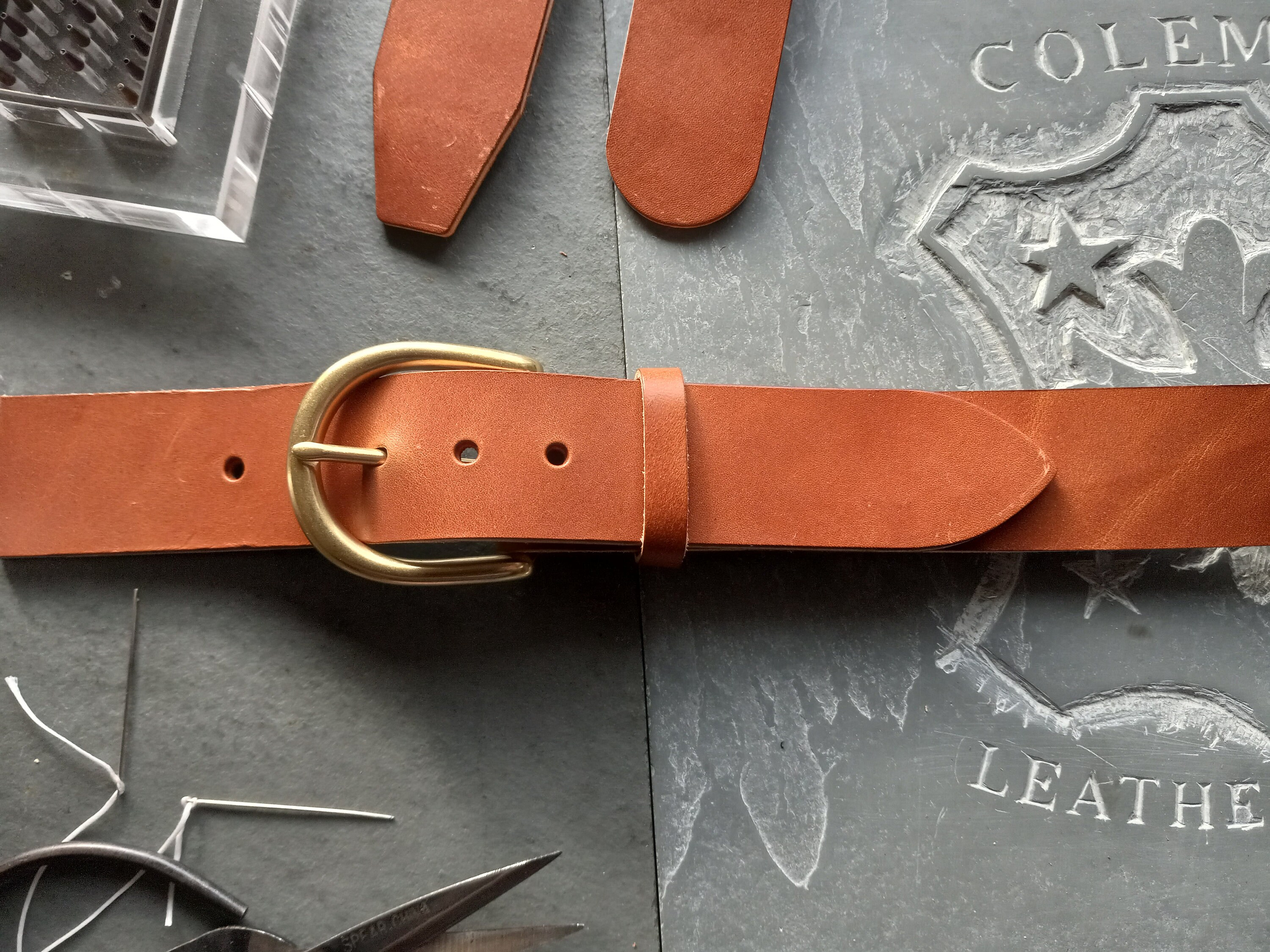 Custom Belt - Solid Brass Rounded Belt Buckle - Etsy