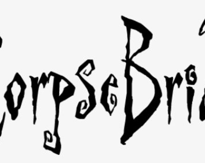 Corpse Bride Vinyl Decal | Etsy
