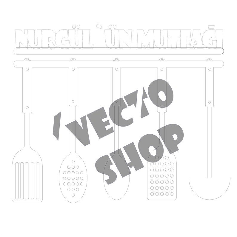 Digital,kitchen Vector, CDR, SVG, Wall Decoration, Kitchen, Kitchen ...