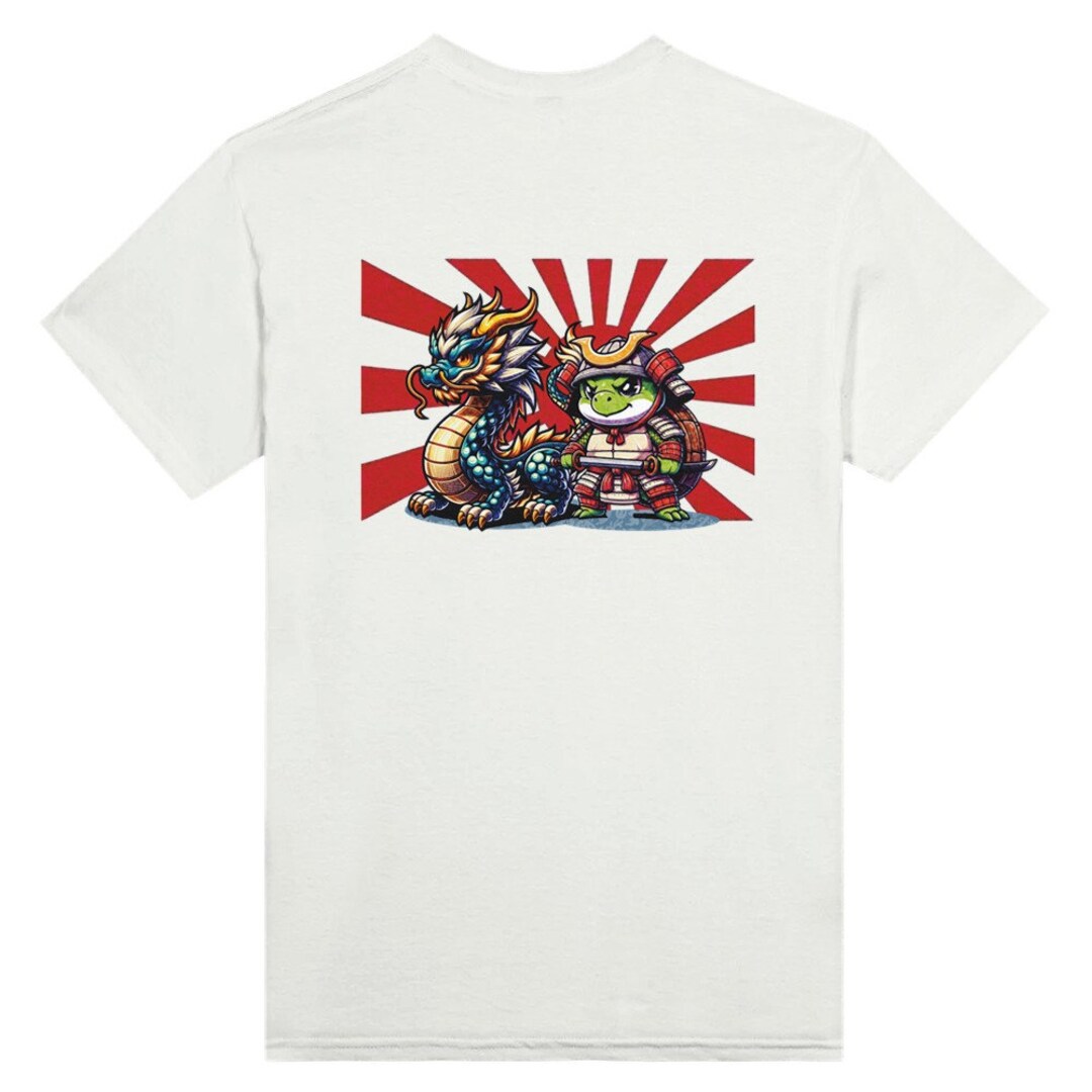 Turtle & Dragon IX Rising Sun Heavyweight Unisex Crewneck T-shirt - Etsy