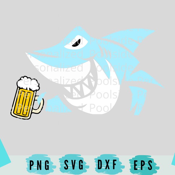 Funny Beer Shark - Etsy