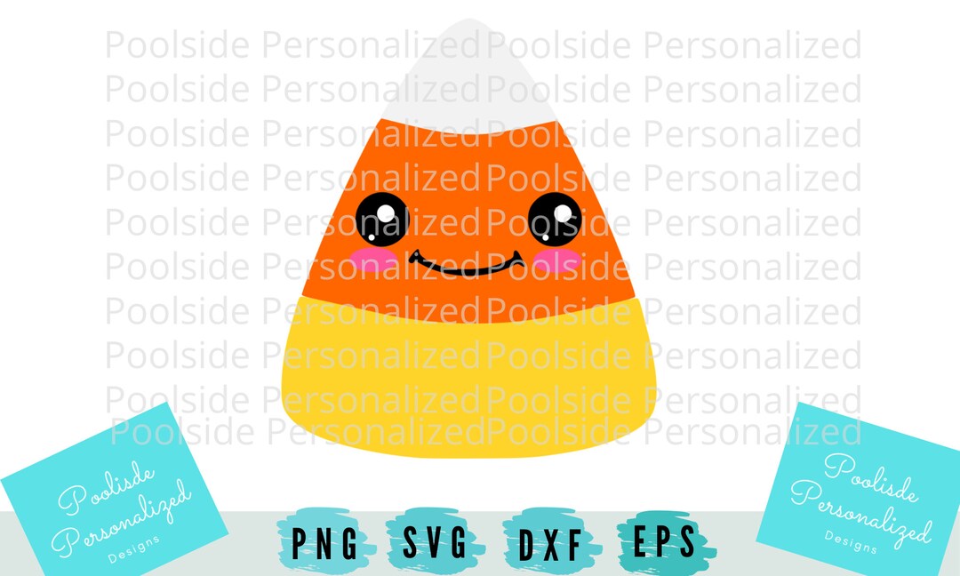 Cute Candy Corn With Face SVG PNG Dxf Eps Cut Files Instant Download ...