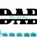Dad Split Text Monogram SVG PNG JPG Eps Dxf Cut Files Instant Download ...