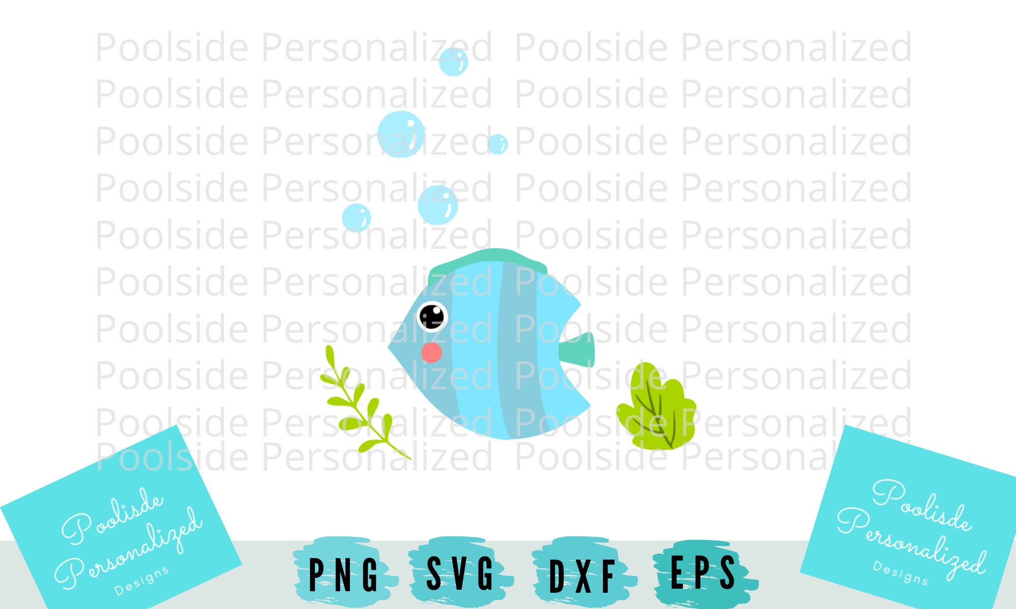 Cute Fish Ocean Sea SVG PNG Dxf Eps Cut Files Instant Download - Etsy ...
