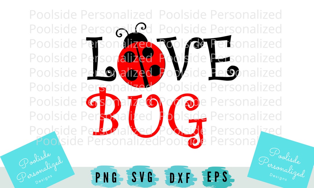 Cute Ladybug Love Bug Quote Saying SVG PNG Dxf Eps Cut Files Instant ...