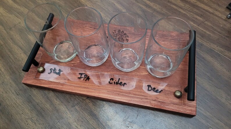 Beer Sampler Display Flight Board With Beer Name and Variety - Etsy