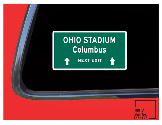 Ohio State Buckeyes Ohio Stadium Highway Sign Vinyl Decal - Etsy