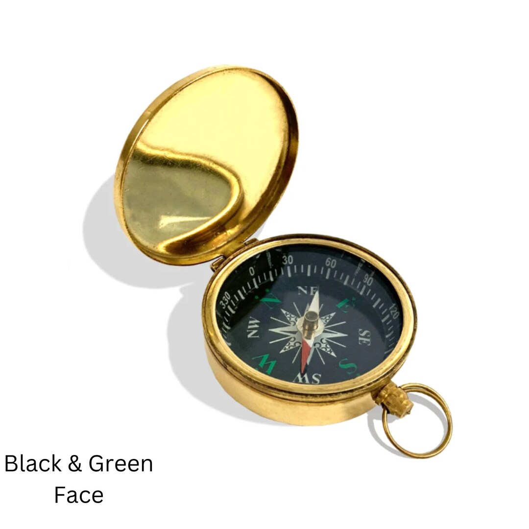 2 Classic Pocket Compass Antique Style Small Camping - Etsy
