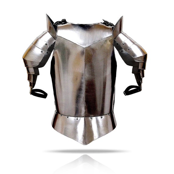 Medieval Times Shoulder Guard Steel Breastplate One Size Fits - Etsy