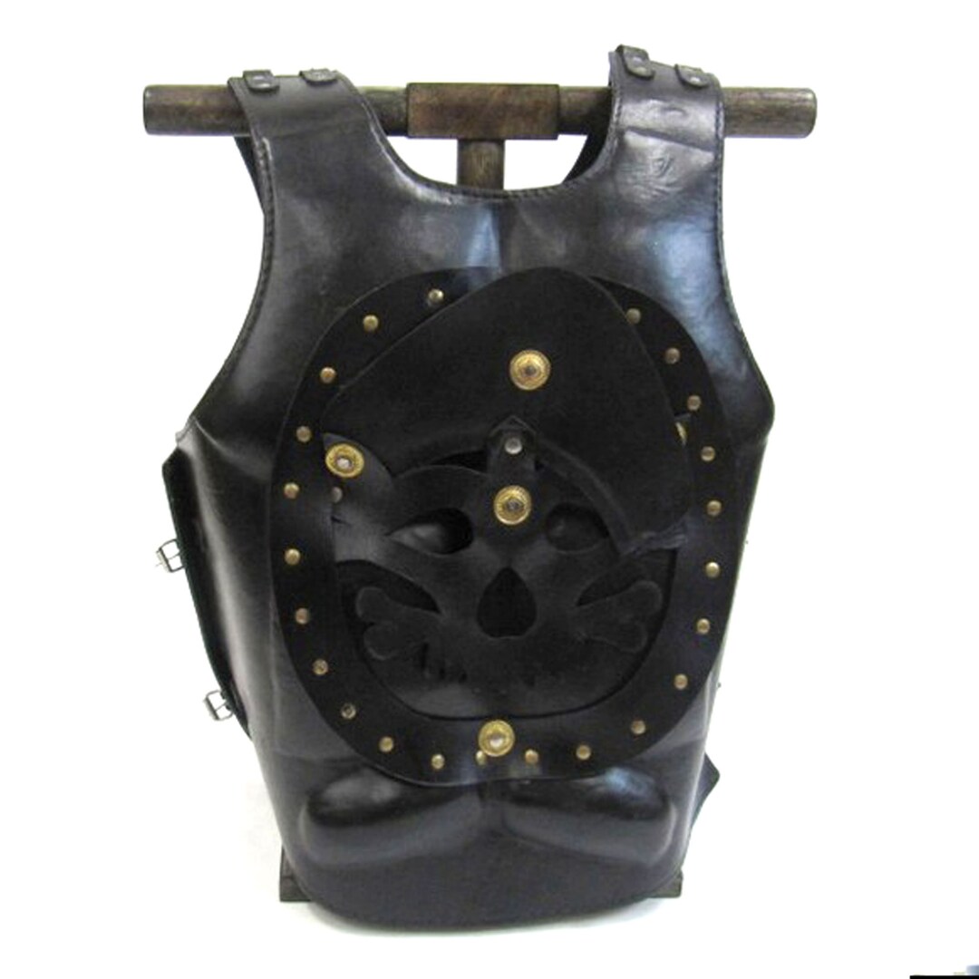 Medieval Leather Armor Jacket black One Size Fits Most - Etsy