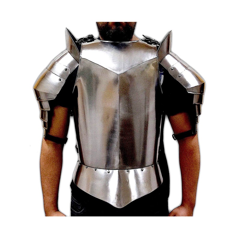 Medieval Times Shoulder Guard Steel Breastplate One Size Fits - Etsy