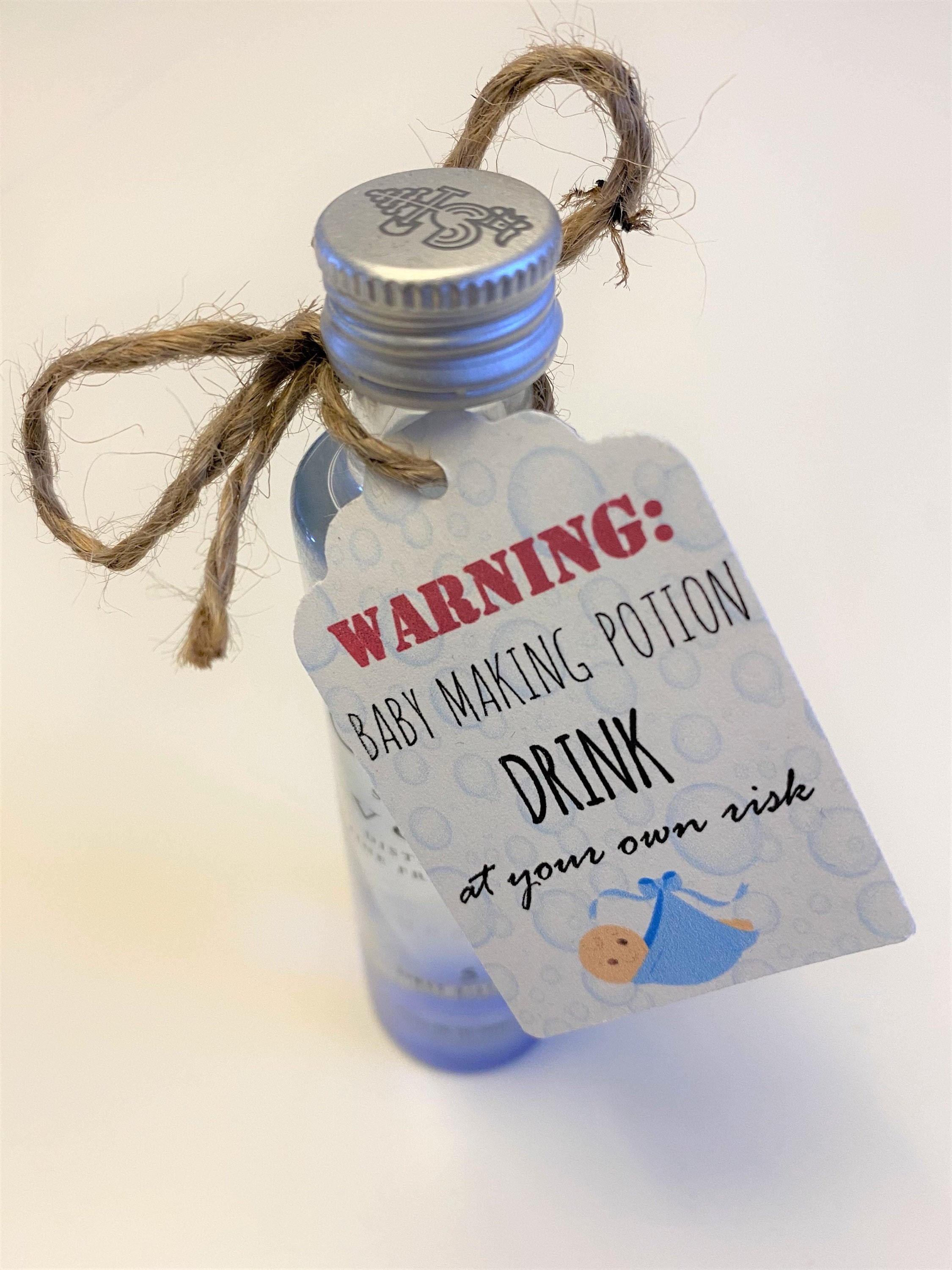 Baby Boy Making Potion Tags for Baby Shower / Sprinkle Alcohol ...
