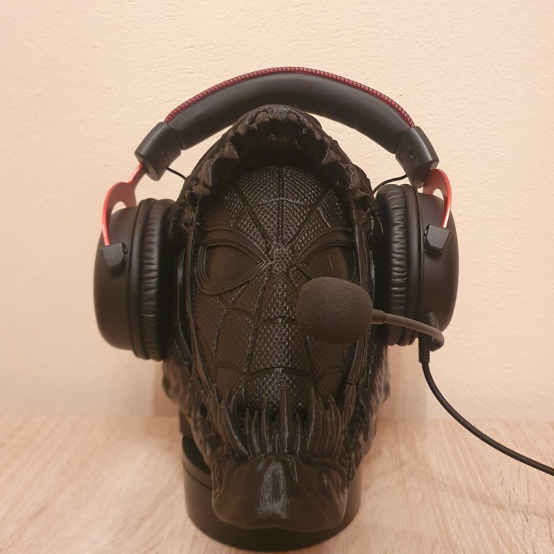 Cool Headphone Stand With Venom-spiderman Bust Decorative Headphone ...