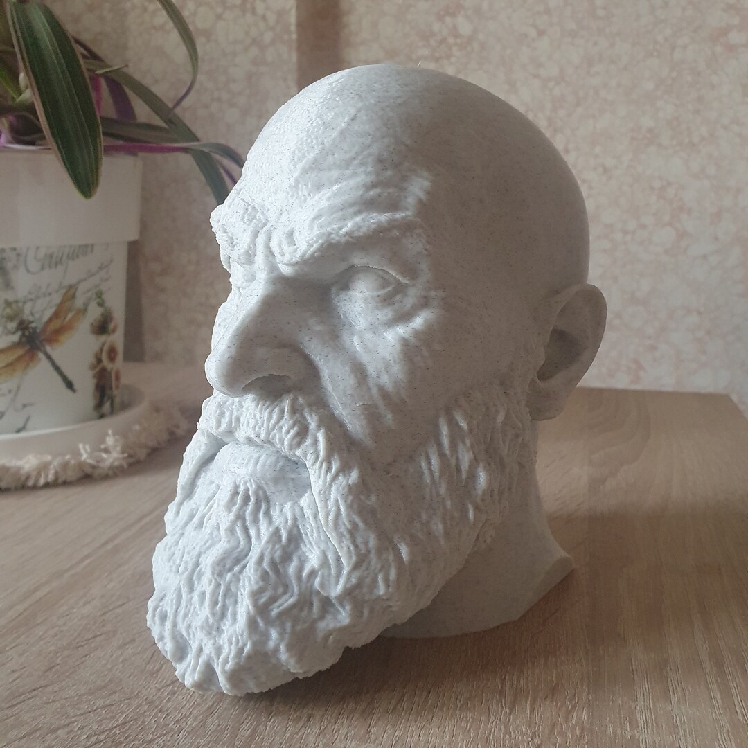 Kratos Headset Stand Dios De La Guerra Office Decor, Gamer Gift, 3D ...