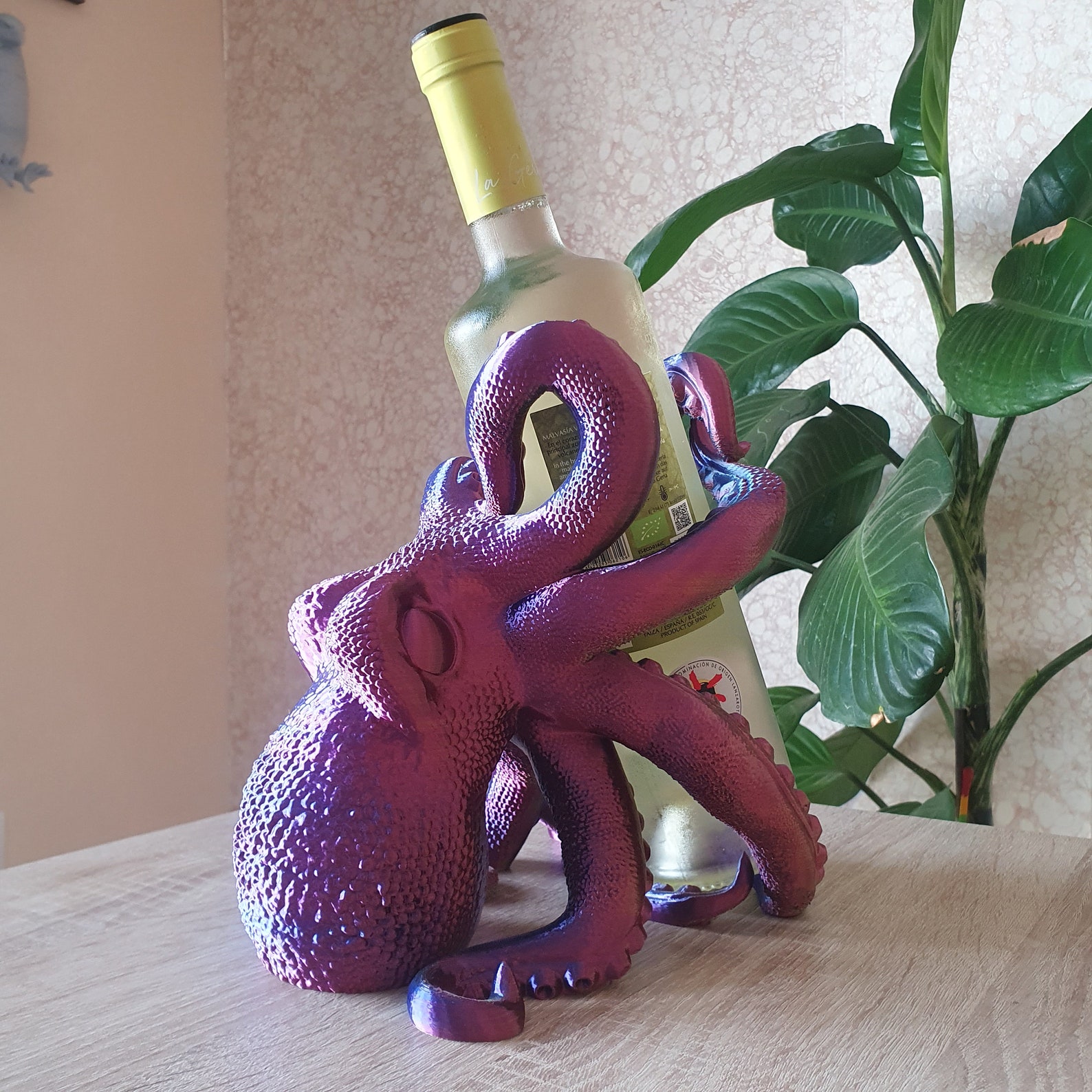 Unique Octopus Wine Rack - Nautical Kitchen Organizer - Etsy