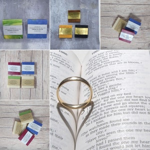 10 Count Personalised Bible Wedding Soap Favours With Scriptures, Gift ...