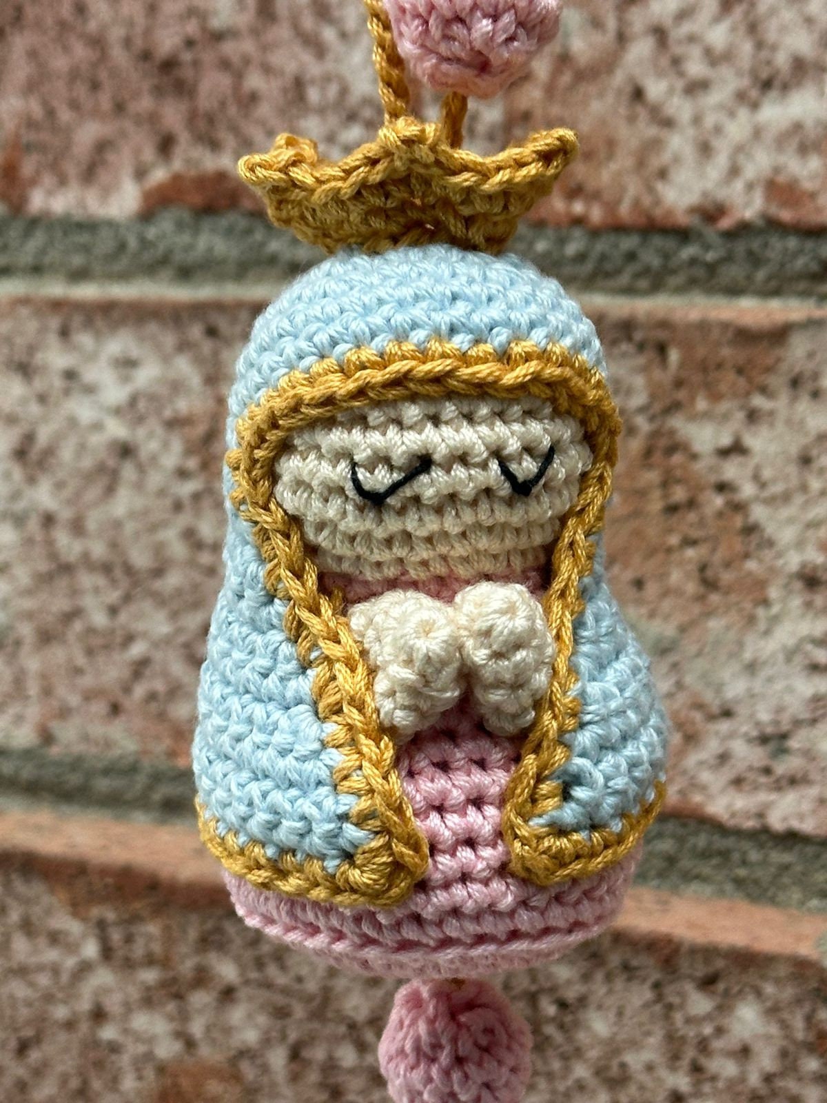 Crochet Our Lady of Guadalupe Rosary, Cotton Religious Gift - Etsy