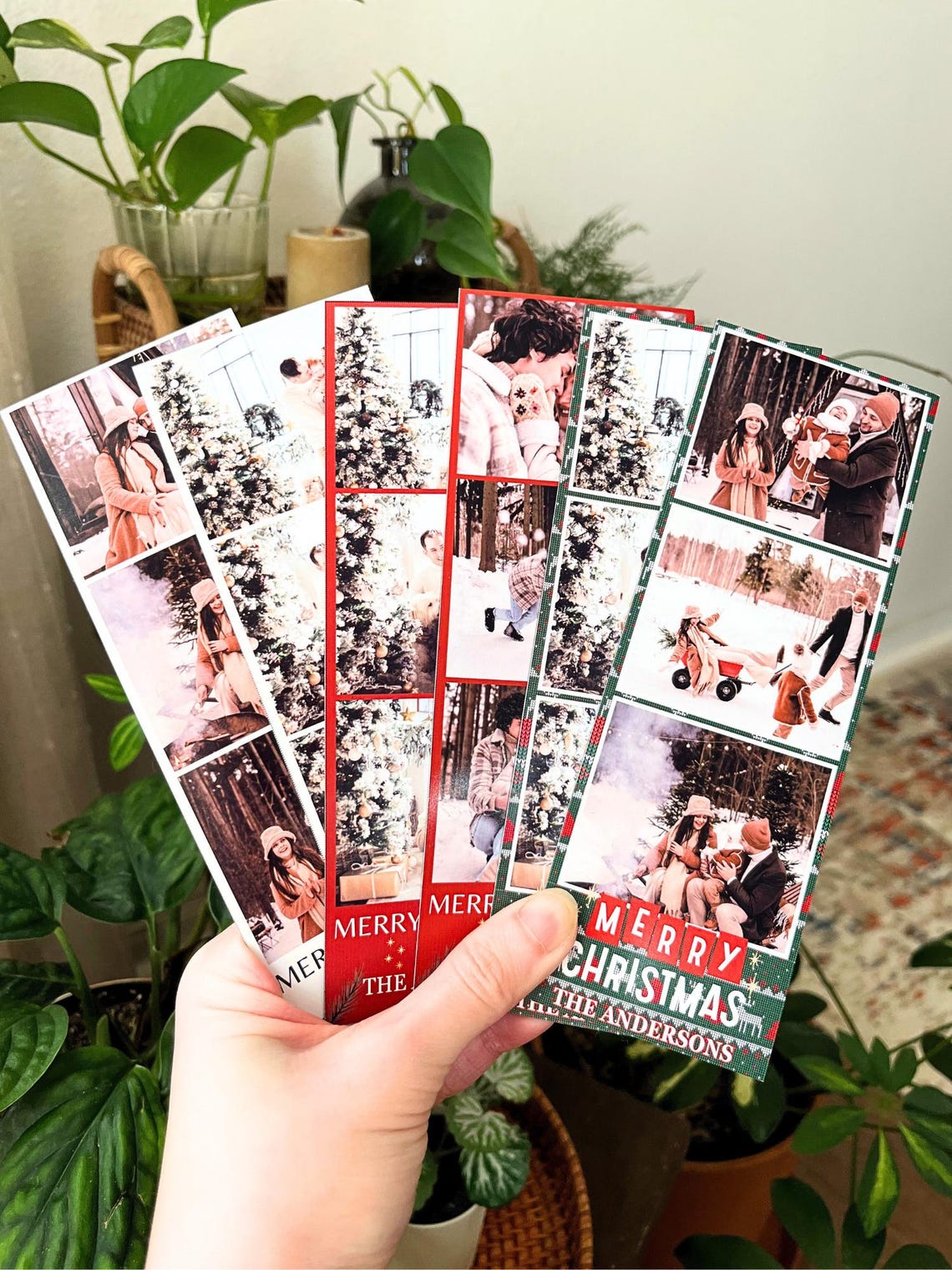 Christmas Photobooth Card Magnet, Holiday Photo Booth, Christmas Photo ...