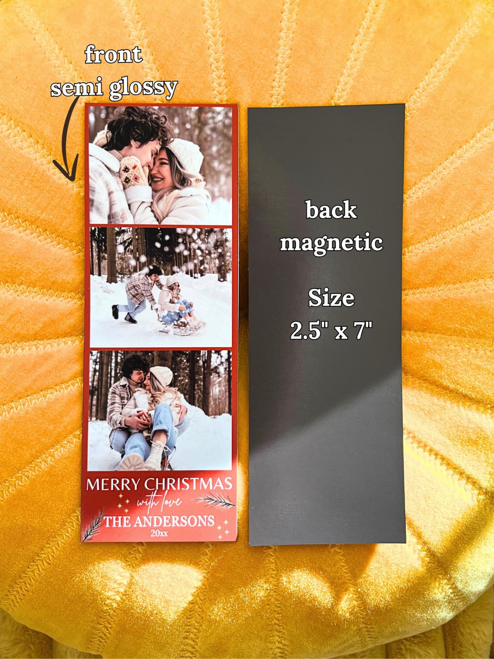 Christmas Photobooth Card Magnet, Holiday Photo Booth, Christmas Photo ...