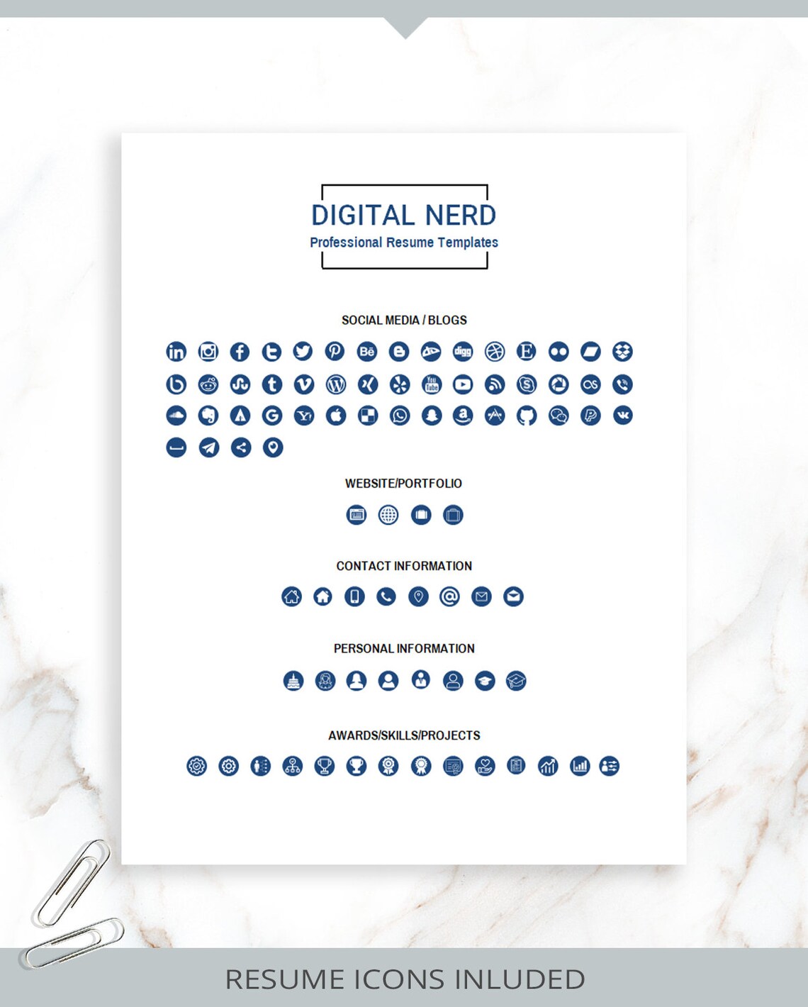 Modern Resume Template, Tech Resume Template for Word, IT Resume ...