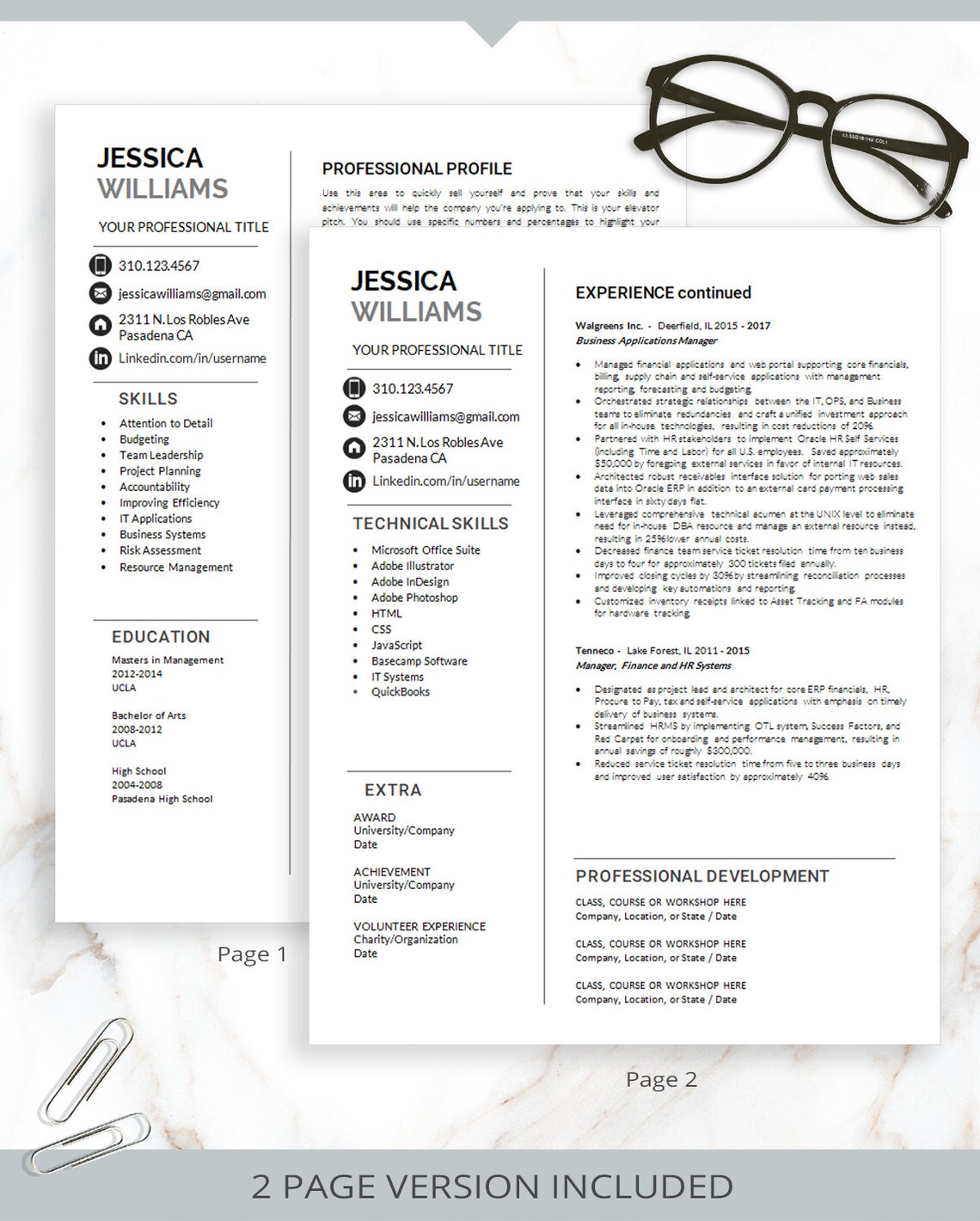 Resume Template For Word Executive Resume Template Marketing Resume