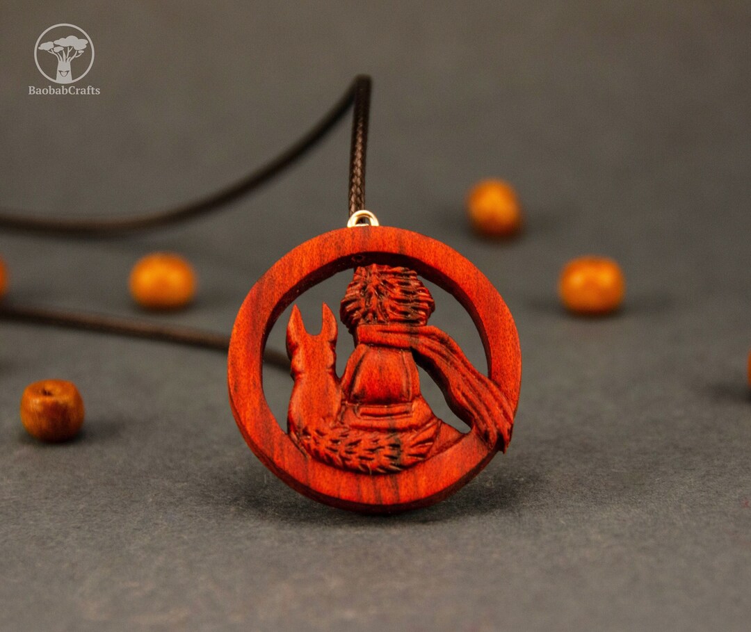 The Little Prince Handmade Wooden Necklace - Etsy